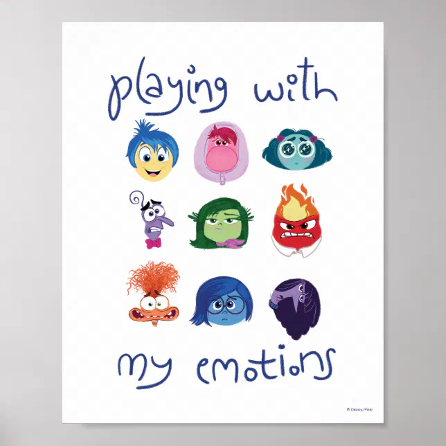 Inside Out 2 Playing With My Emotions Graphic Poster | Zazzle