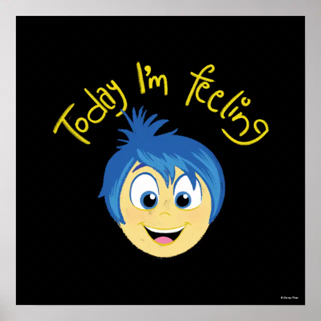 Inside Out 2 Today I’m Feeling Joy Graphic Poster | Zazzle