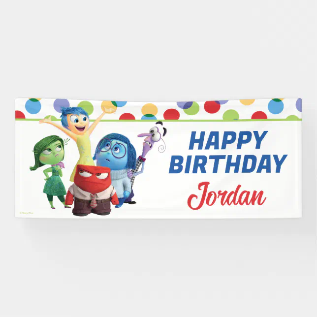 Inside Out Birthday Banner | Zazzle