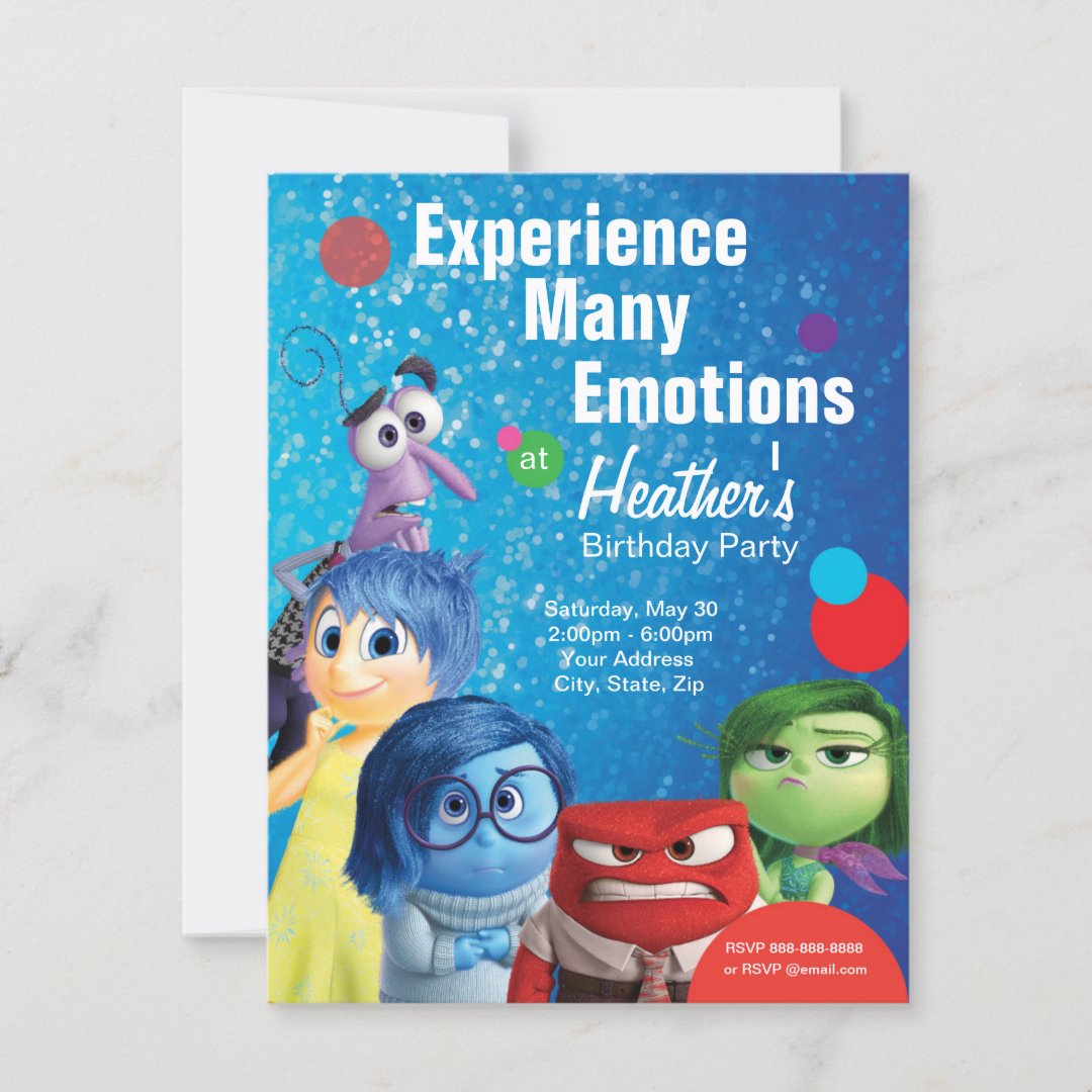 Inside Out Birthday Invitation | Zazzle