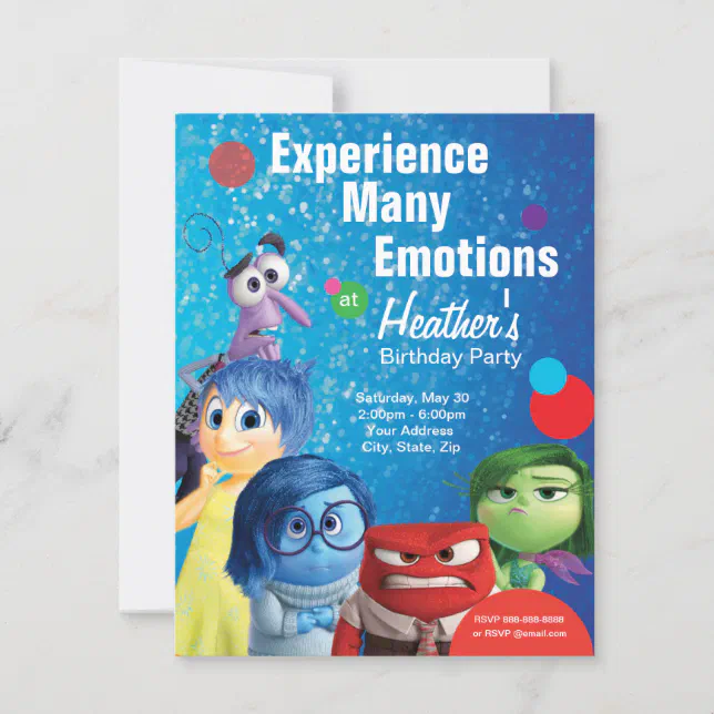 Inside Out Birthday Invitation | Zazzle