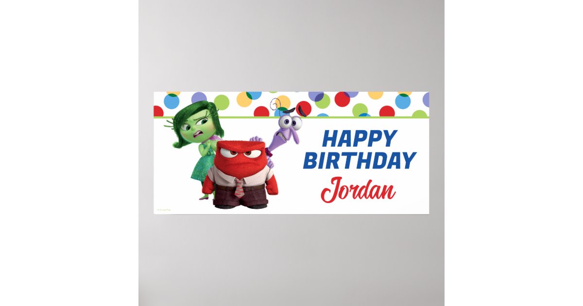 Inside Out Birthday Poster | Zazzle
