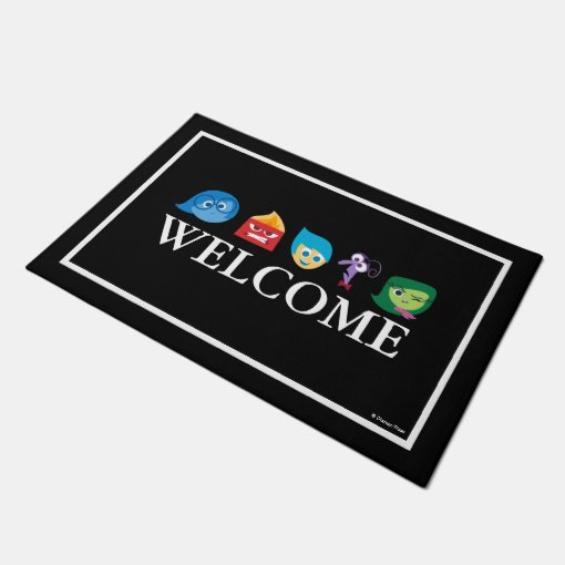 Inside Out Character Icons | Welcome Doormat | Zazzle