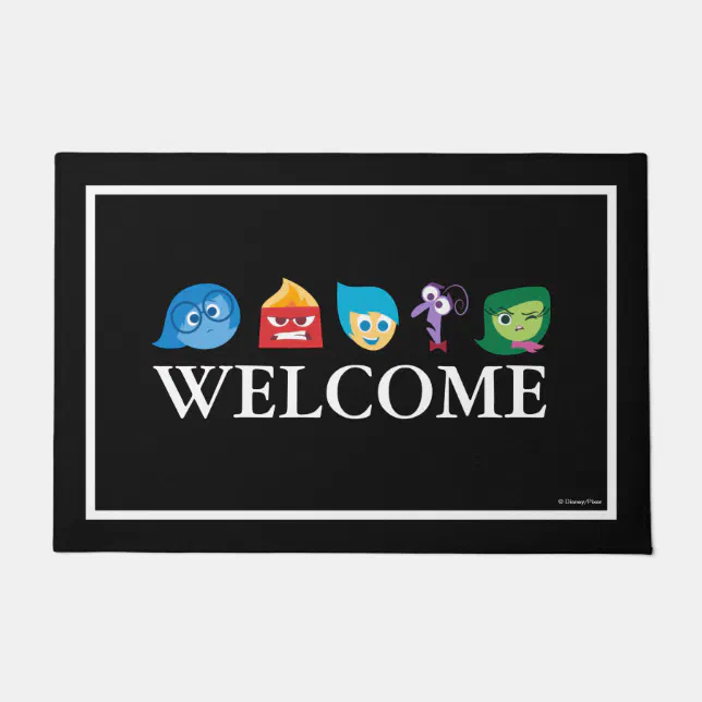 Inside Out Character Icons | Welcome Doormat | Zazzle