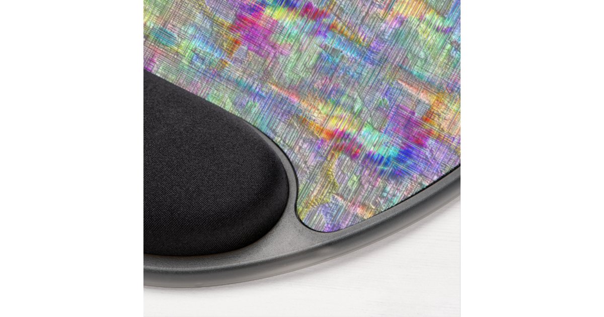 Inside out colored spots under straight thin lines gel mouse pad | Zazzle