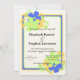 Inside Out Inspo yellow blue green elegant wedding Invitation | Zazzle
