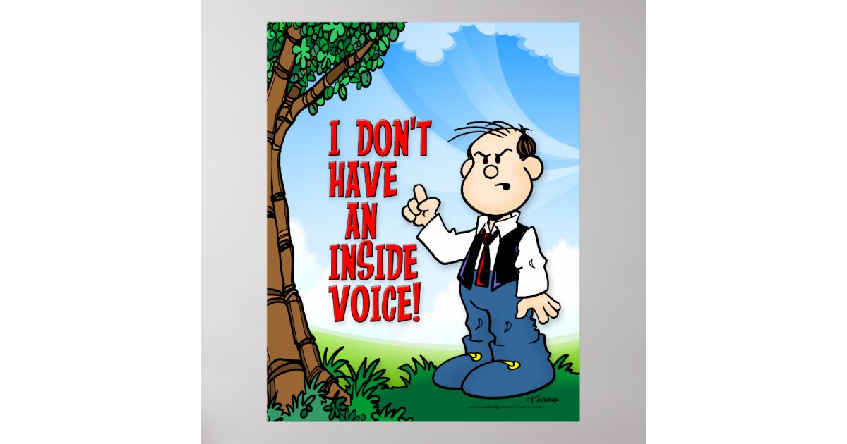 Inside Voice Poster | Zazzle