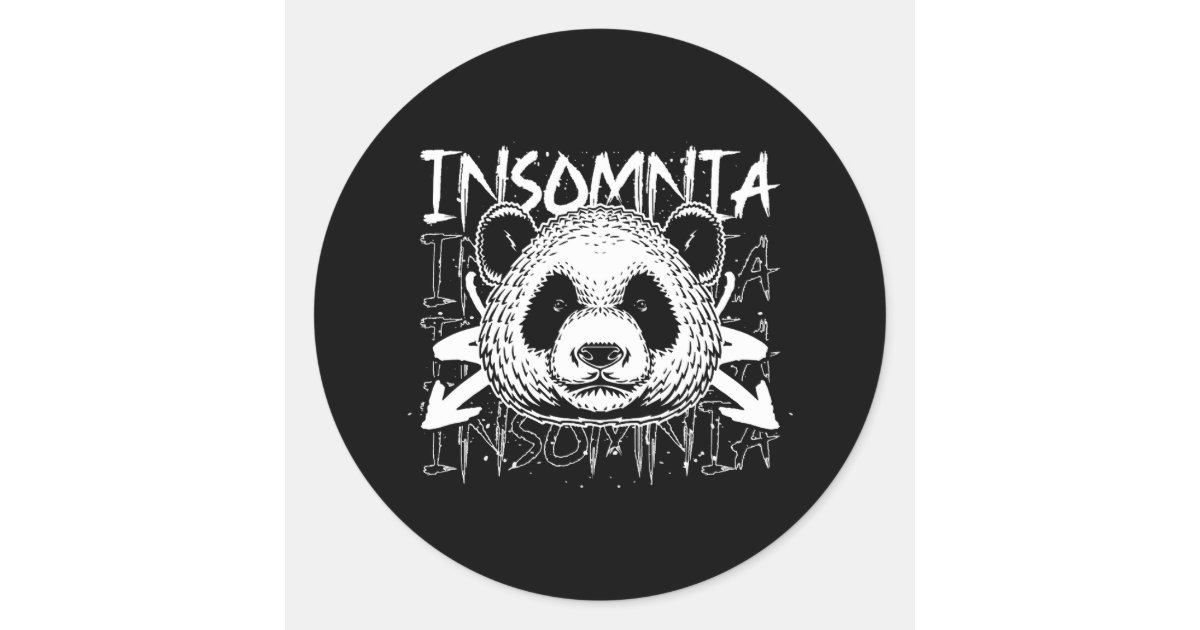 Insomnia - Graffiti Classic Round Sticker | Zazzle