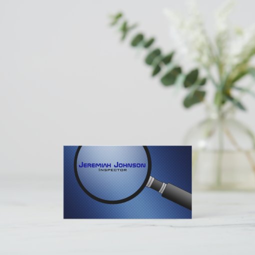 Inspector Business Cards | Zazzle
