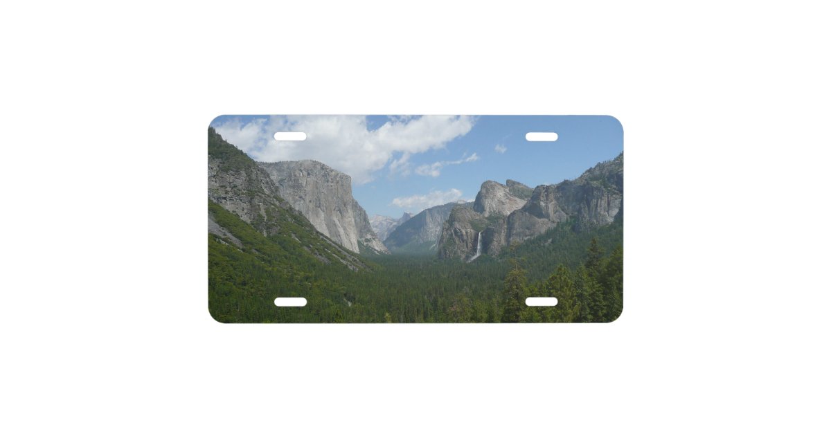 Inspiration Point in Yosemite National Park License Plate | Zazzle