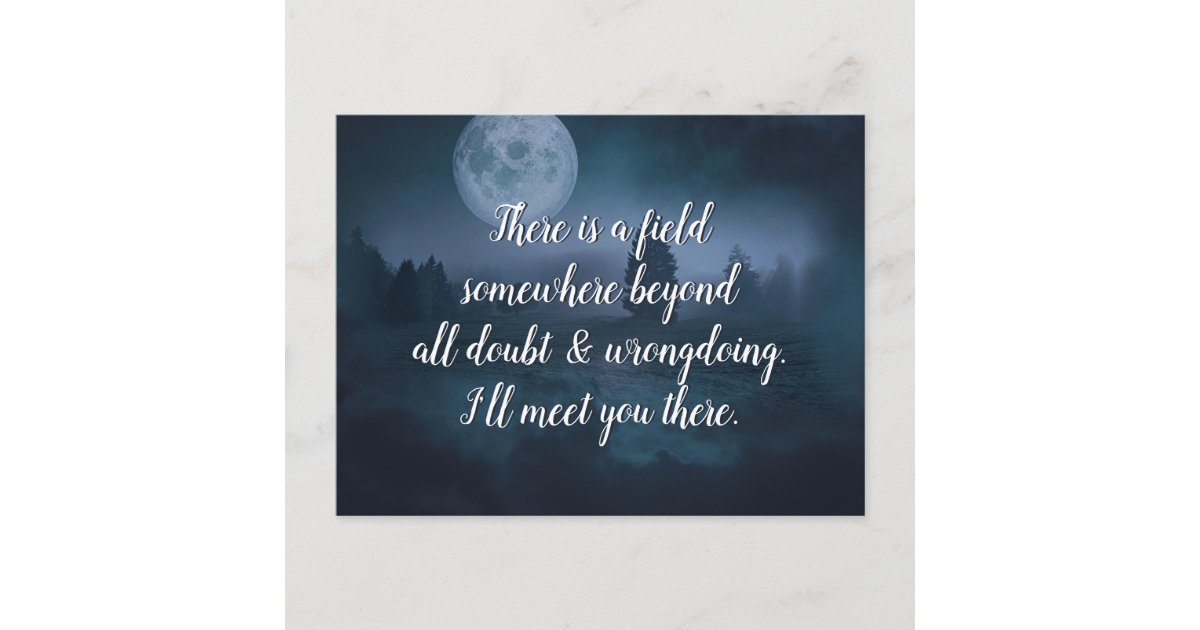 Inspiration Quote I'll meet you there Postcard | Zazzle