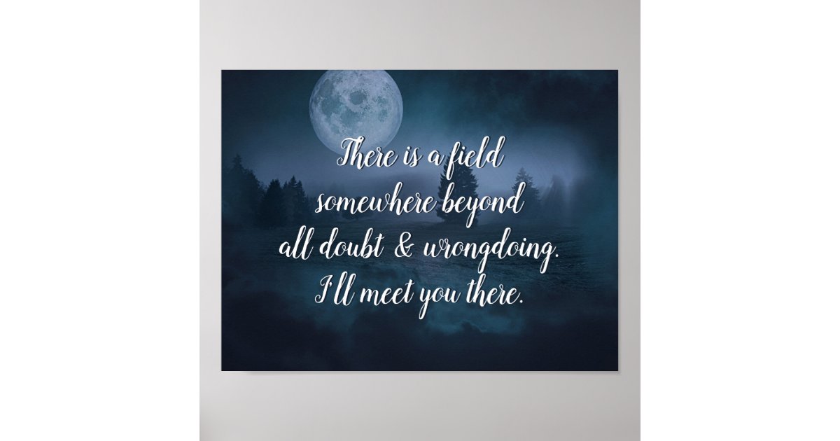 Inspiration Quote I'll meet you there. Poster | Zazzle