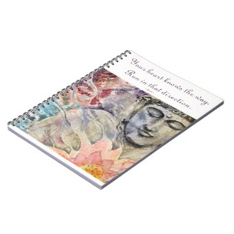 Inspiration Rumi Quote Buddha Art Spiral Notebook | Zazzle