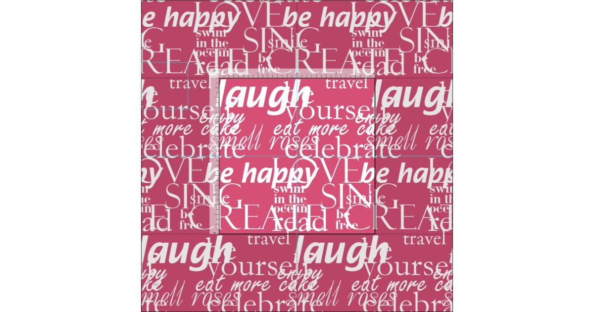 Inspiration words fabric | Zazzle