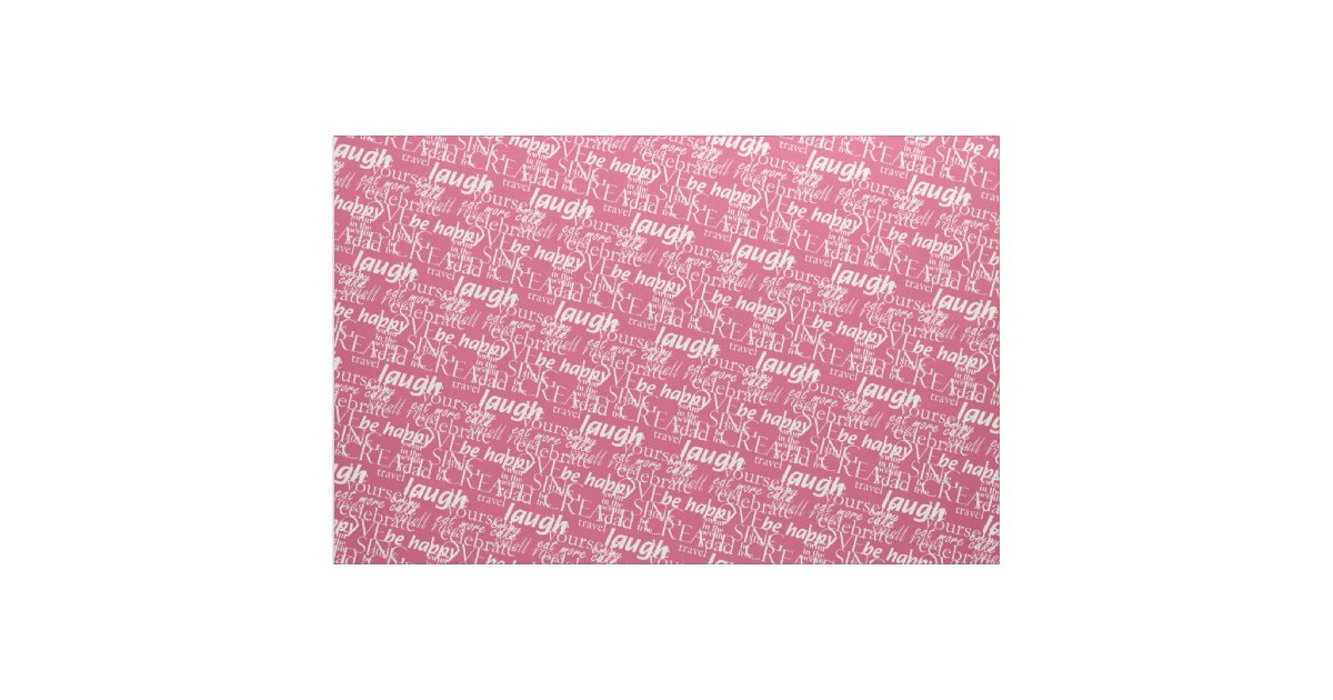 Inspiration words fabric | Zazzle