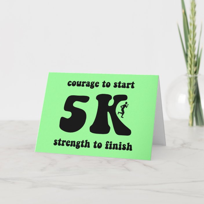 Inspirational 5K Card | Zazzle.com
