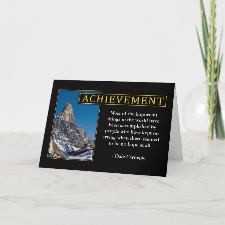 Inspirational Achievement Greeting Cards | Zazzle