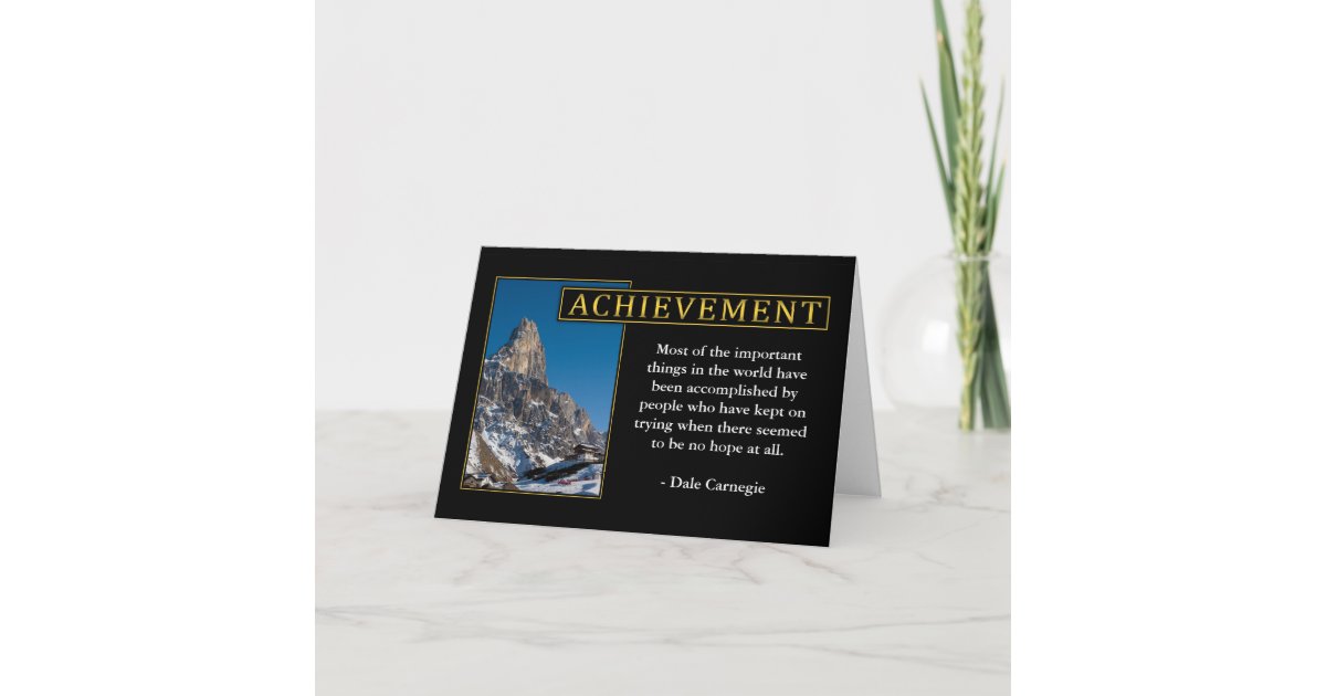 Inspirational Achievement Greeting Cards | Zazzle
