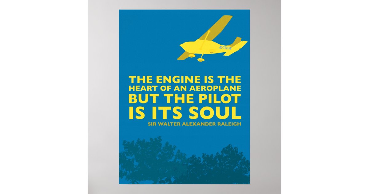 Inspirational airplane & flying poster | Zazzle