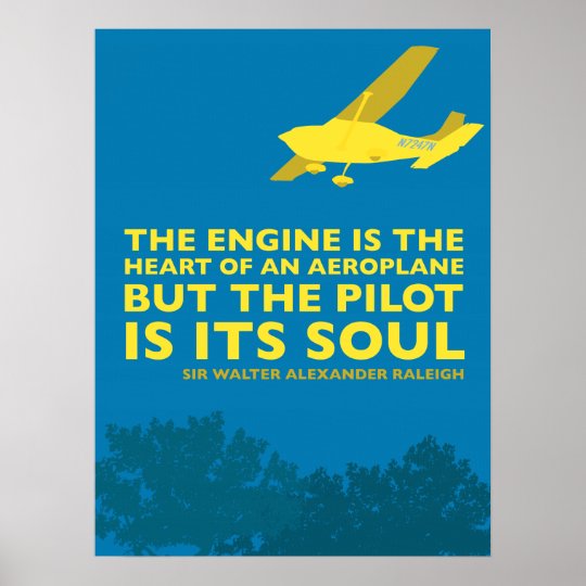 Inspirational airplane & flying poster | Zazzle.com