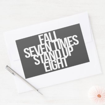 Inspirational and motivational quote rectangular sticker | Zazzle
