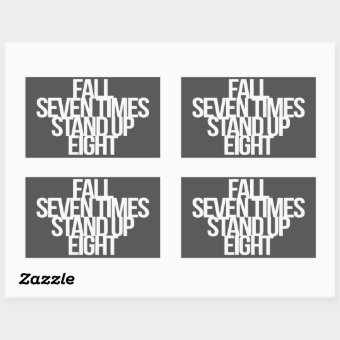 Inspirational and motivational quote rectangular sticker | Zazzle