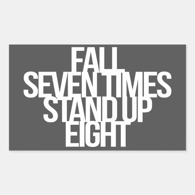 Inspirational and motivational quote rectangular sticker | Zazzle