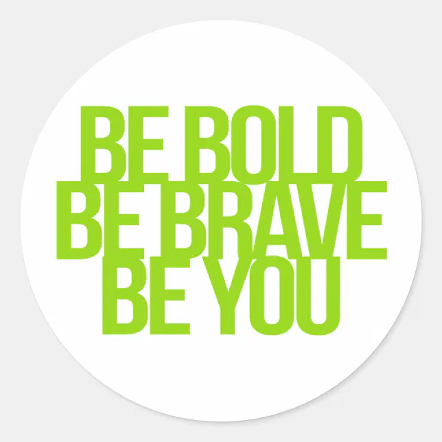 Inspirational and motivational quotes classic round sticker | Zazzle