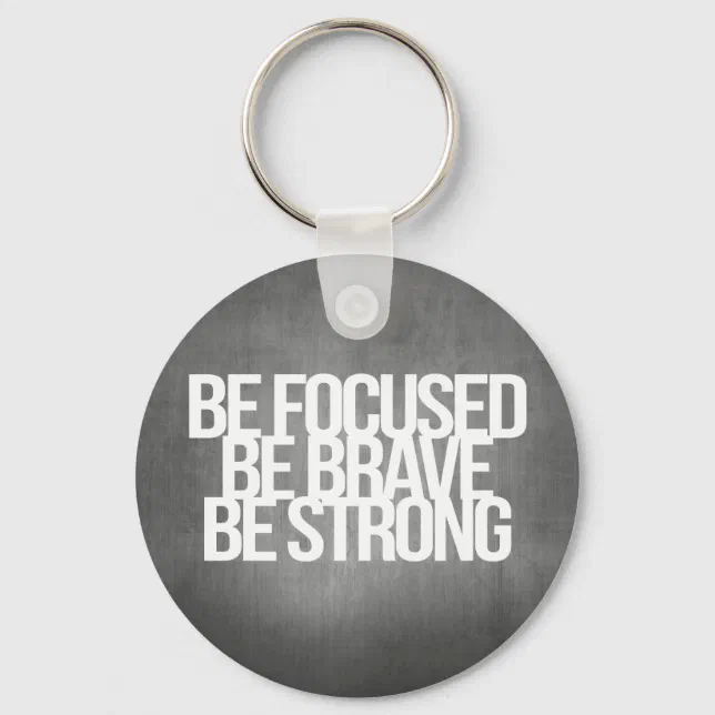 Inspirational and motivational quotes keychain | Zazzle