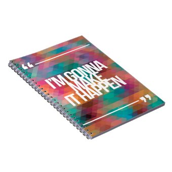 Inspirational and motivational quotes notebook | Zazzle
