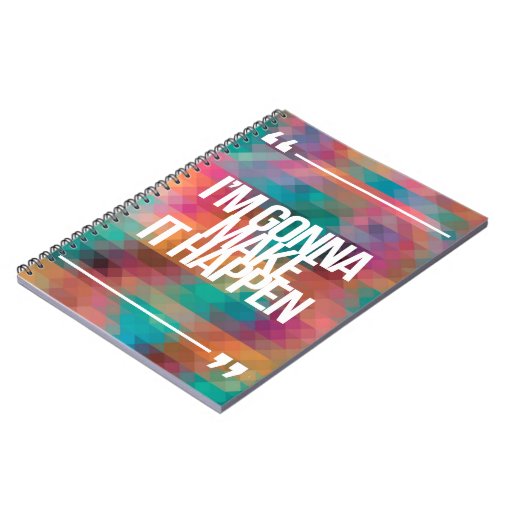 Inspirational and motivational quotes notebook | Zazzle
