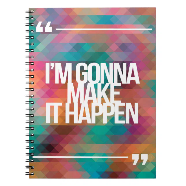 Inspirational and motivational quotes notebook | Zazzle