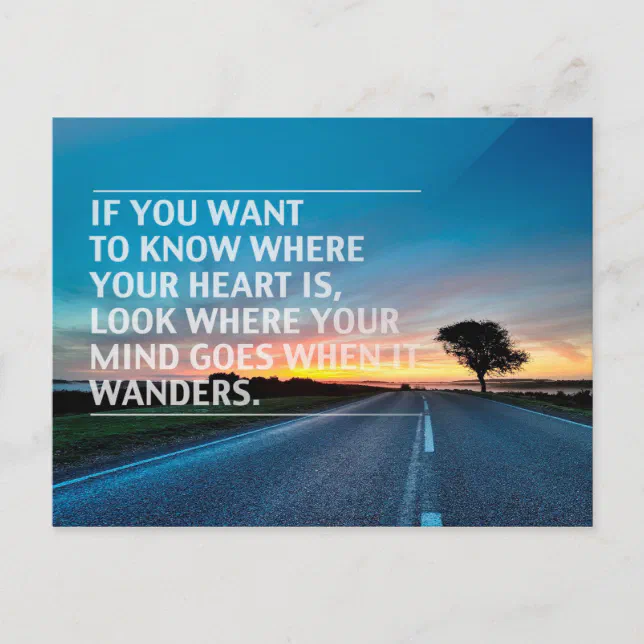 Inspirational and motivational quotes postcard | Zazzle