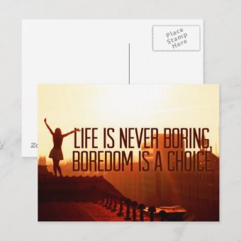 Inspirational and motivational quotes postcard | Zazzle