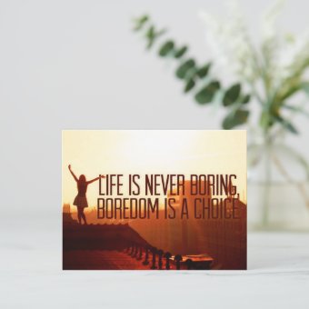 Inspirational and motivational quotes postcard | Zazzle