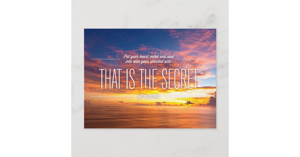 Inspirational and motivational quotes postcard | Zazzle