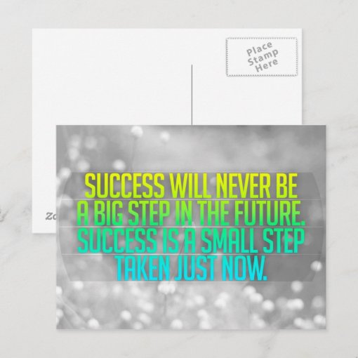 Inspirational and motivational quotes postcard | Zazzle