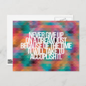 Inspirational and motivational quotes postcard | Zazzle