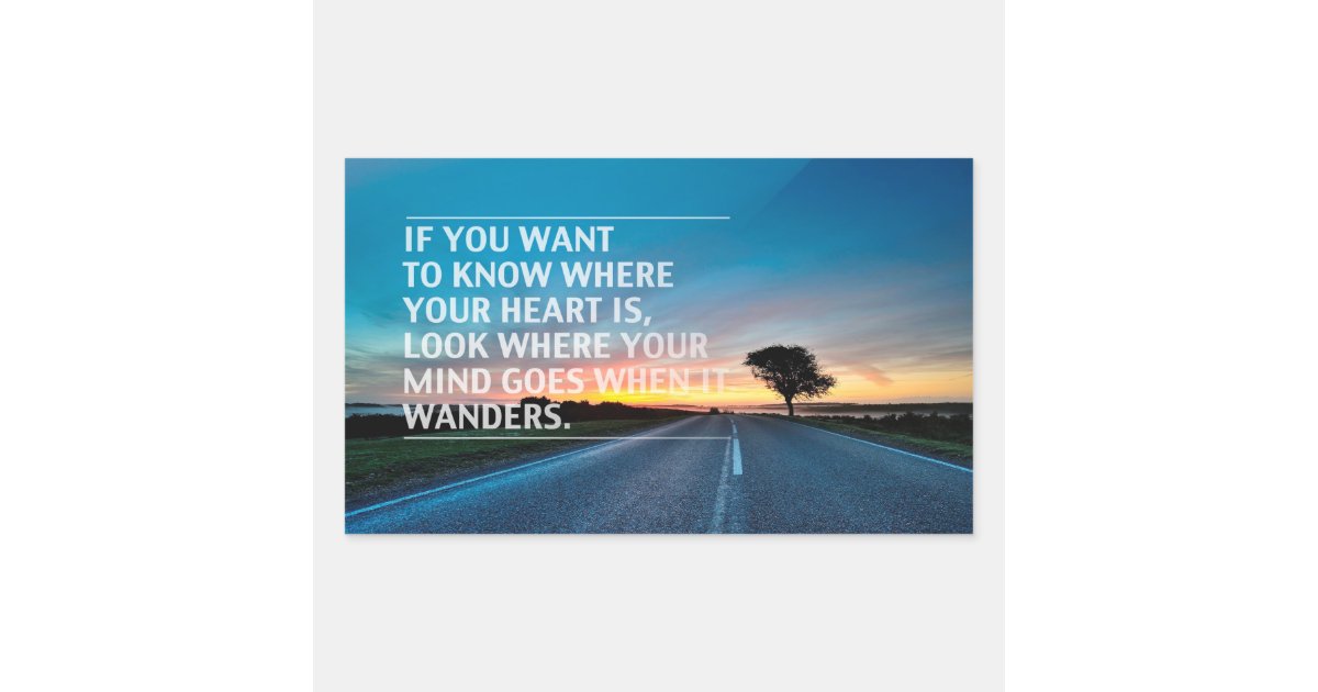 Inspirational and motivational quotes rectangular sticker | Zazzle