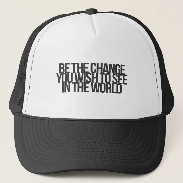 Inspirational and motivational quotes trucker hat | Zazzle