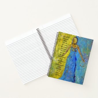 Inspirational angel notebook | Zazzle