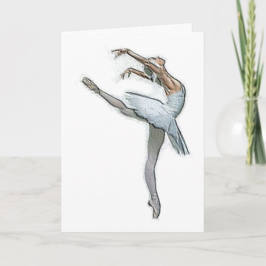 Inspirational Ballet Dancer Card | Zazzle.com