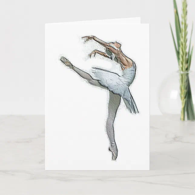 Inspirational Ballet Dancer Card | Zazzle