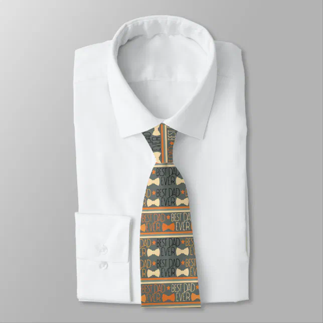 Inspirational Best Dad Ever Father's Day Neck Tie | Zazzle
