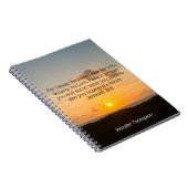 Inspirational Bible Verse Jeremiah 29:11 Sunrise Notebook | Zazzle