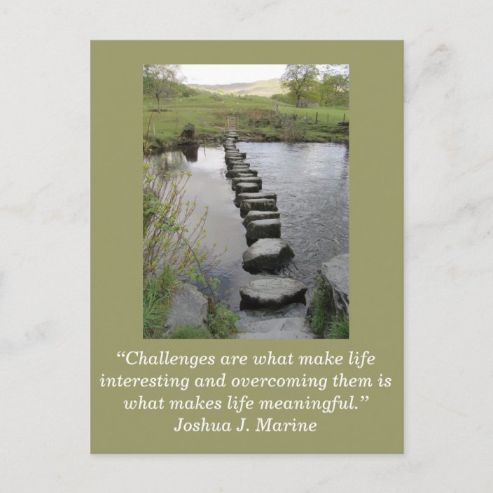 Inspirational card; Challenge 1 - Postcard | Zazzle.com