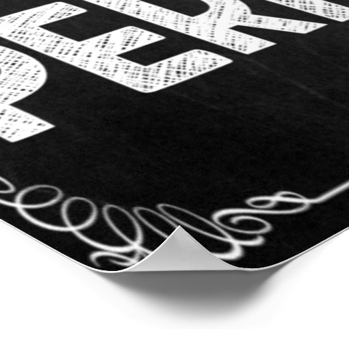 Inspirational Chalkboard Classroom Poster | Zazzle