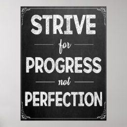 Inspirational Chalkboard Classroom Poster | Zazzle