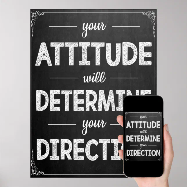 Inspirational Chalkboard Poster | Zazzle