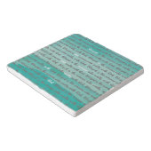 Inspirational Christian Woman Turquoise Trivet | Zazzle